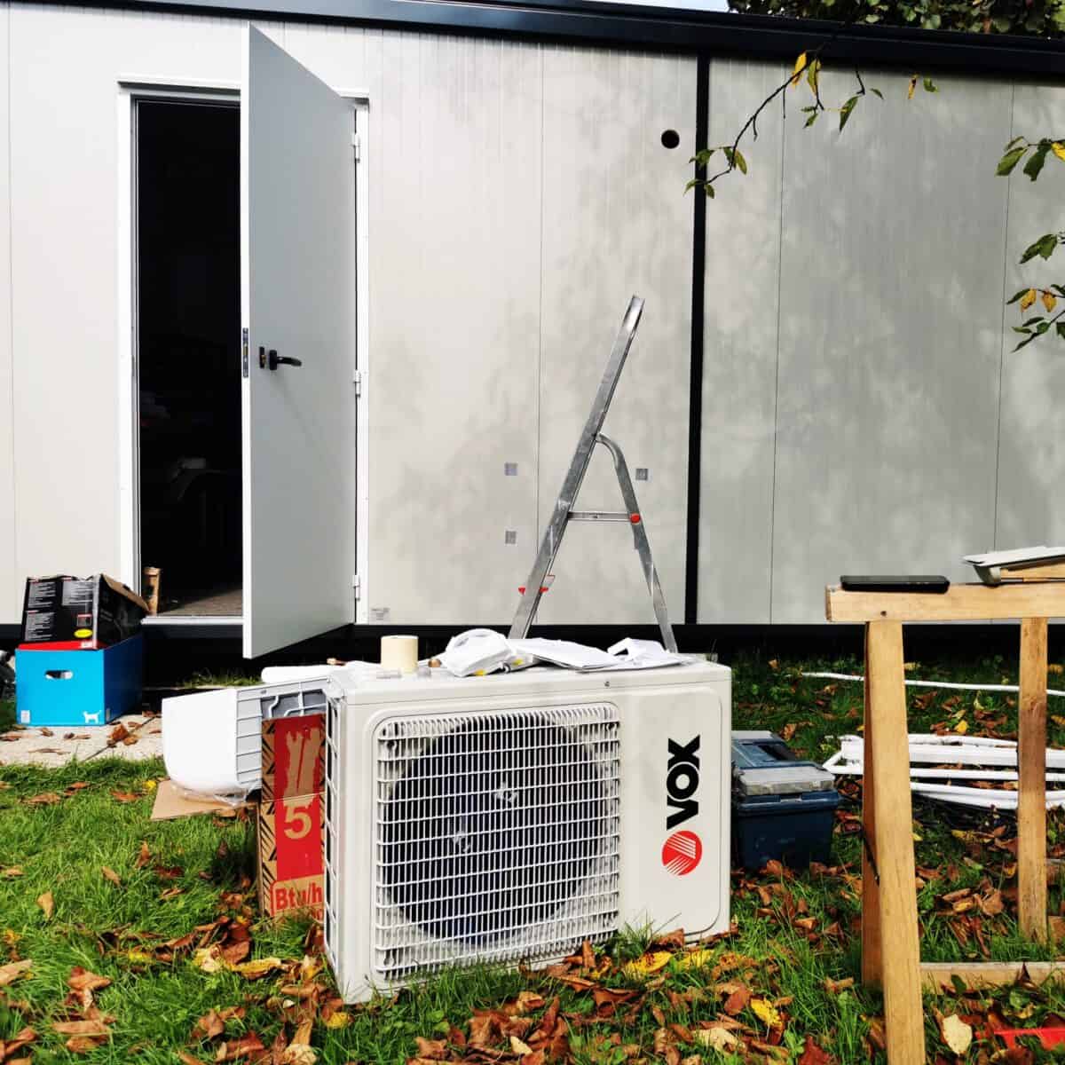Instaling Cooling System | Container Darkroom build Part 7 | DIY