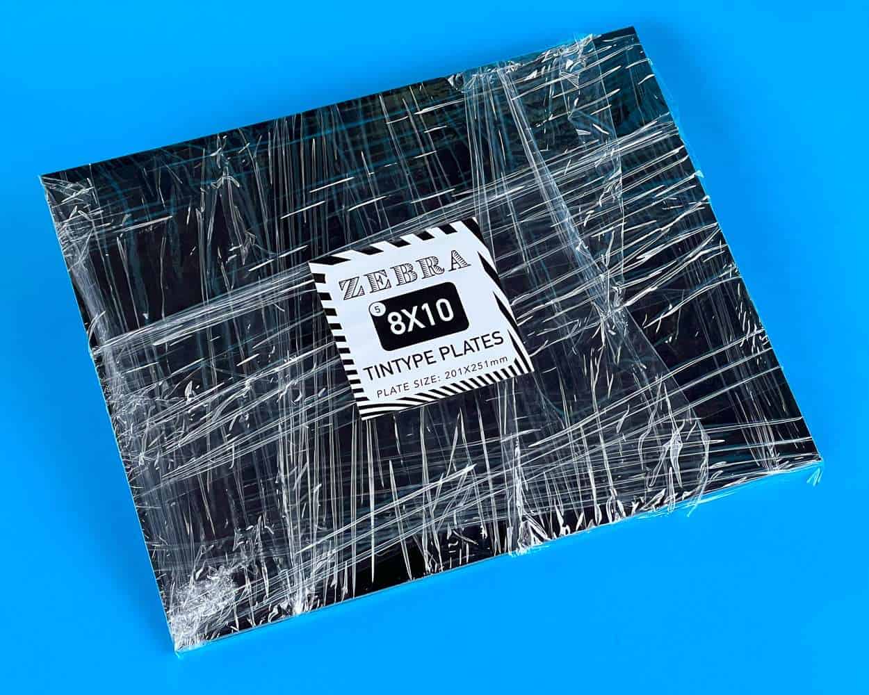 Zebra 8x10 Black Tintype Plates | Pack of 5 | Tintype Photography