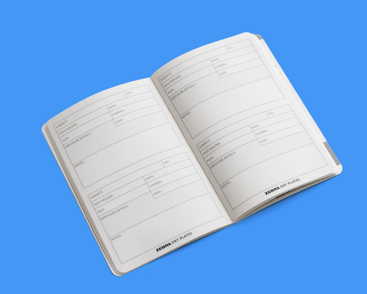 Zebra ANA-LOG Book | Exposure Notebook for Film & Dry Plates